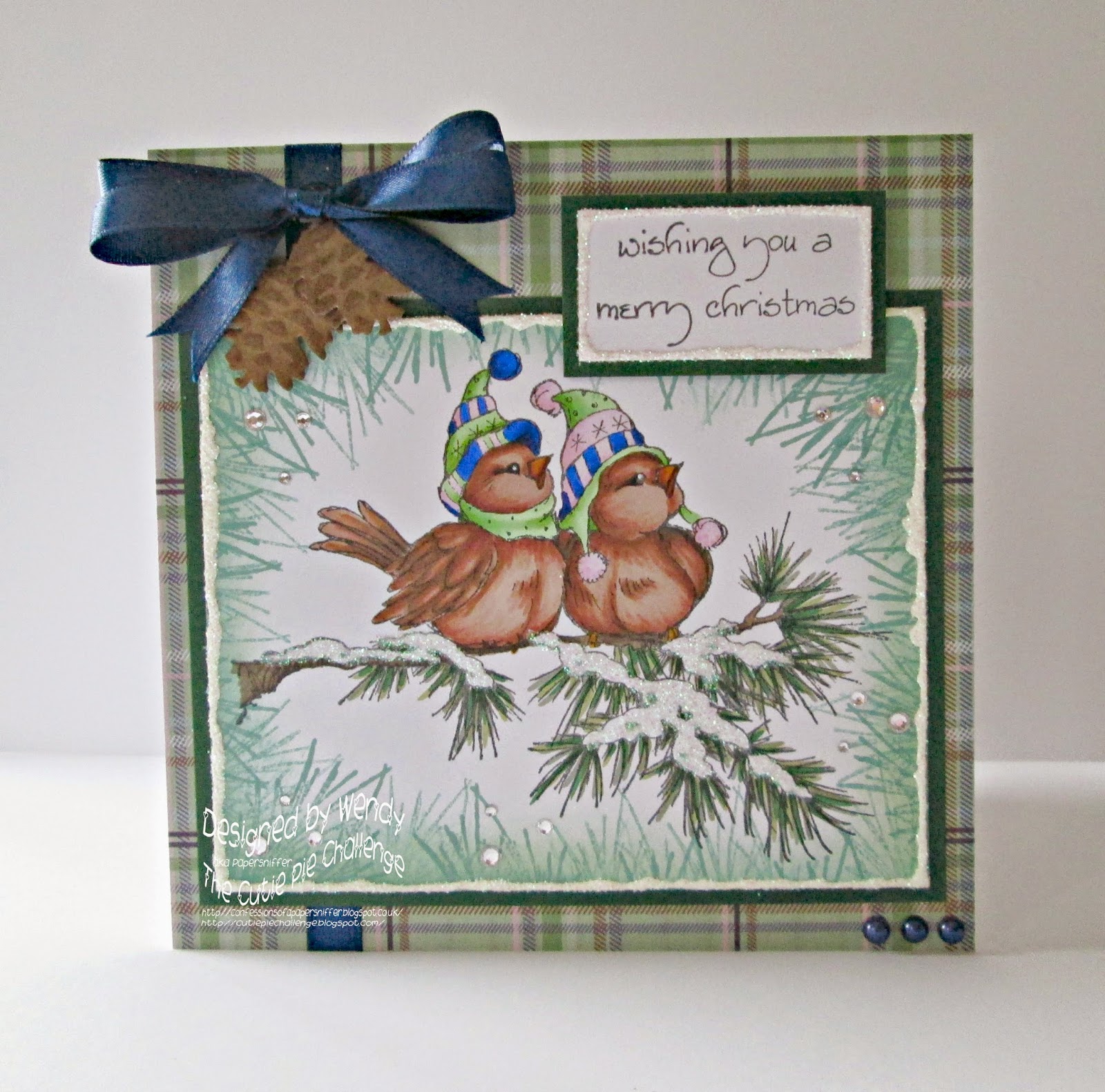 Confessions of a Papersniffer: Cutie Pie DT Card - Two's Company