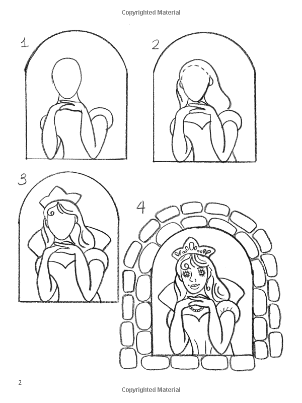 How to Pencil Draw Princesses and Other Fairy Tale Pictures- Paperback ...
