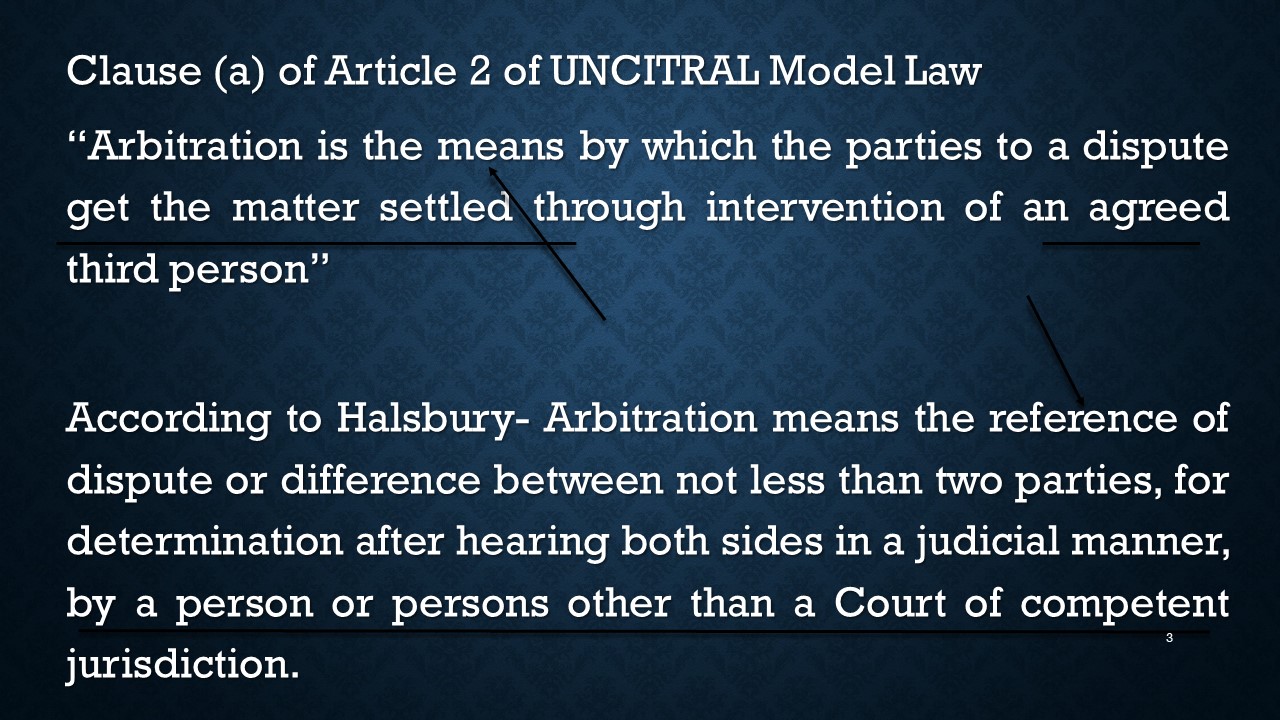 Legal Point: Arbitration : Meaning and Kinds [PPT]