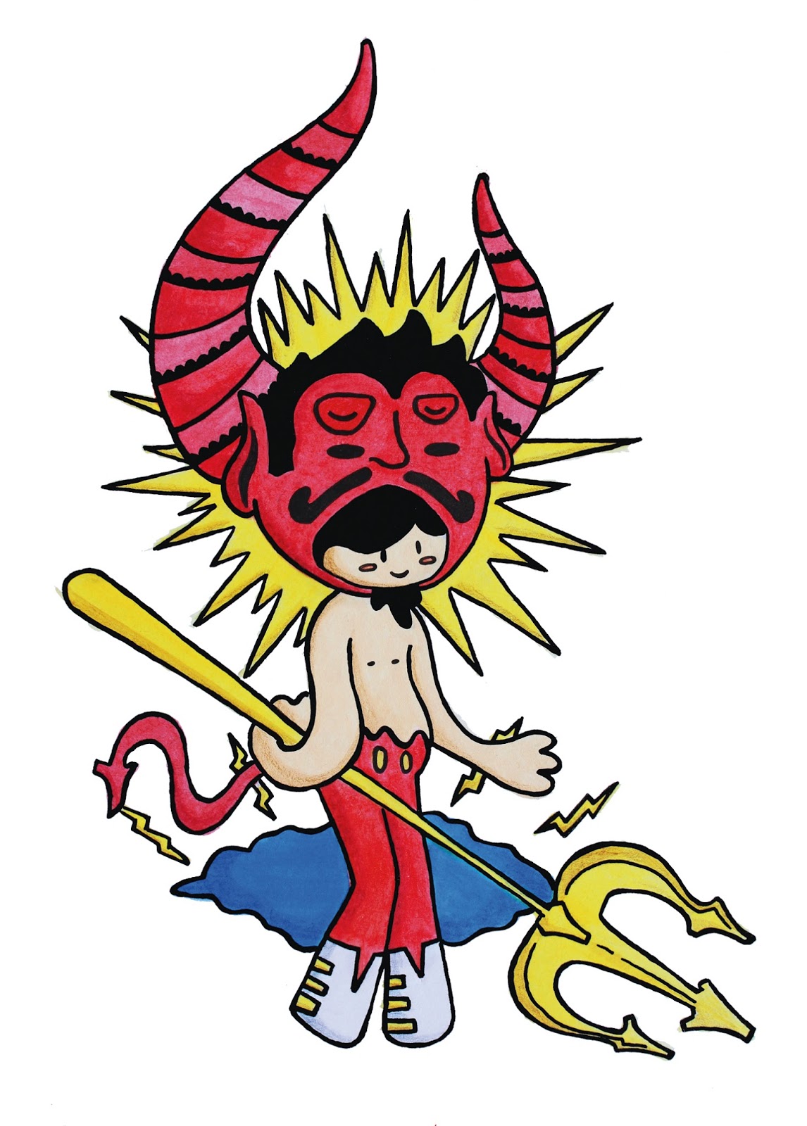 Ilustración - "El diablito" ~ Fabian López/ Graphic Design