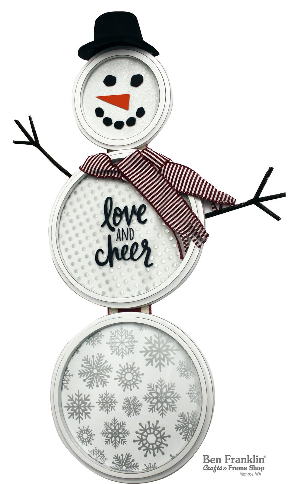 Ben Franklin Crafts and Frame Shop, Monroe, WA: DIY Frames Snowman