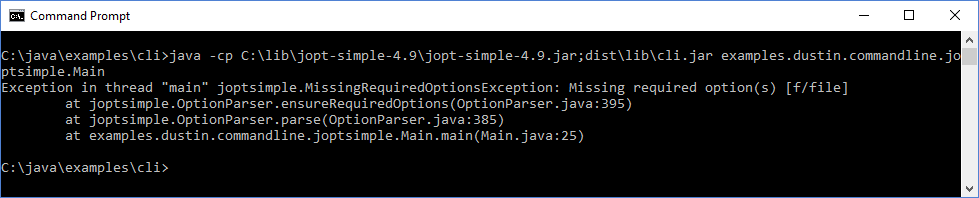 Inspired by Actual Events: Java Command-Line Interfaces (Part 6): JOpt ...