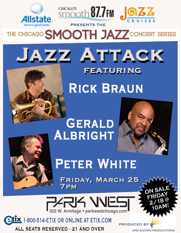 Park West Events: Friday, March 25: Jazz Attack!