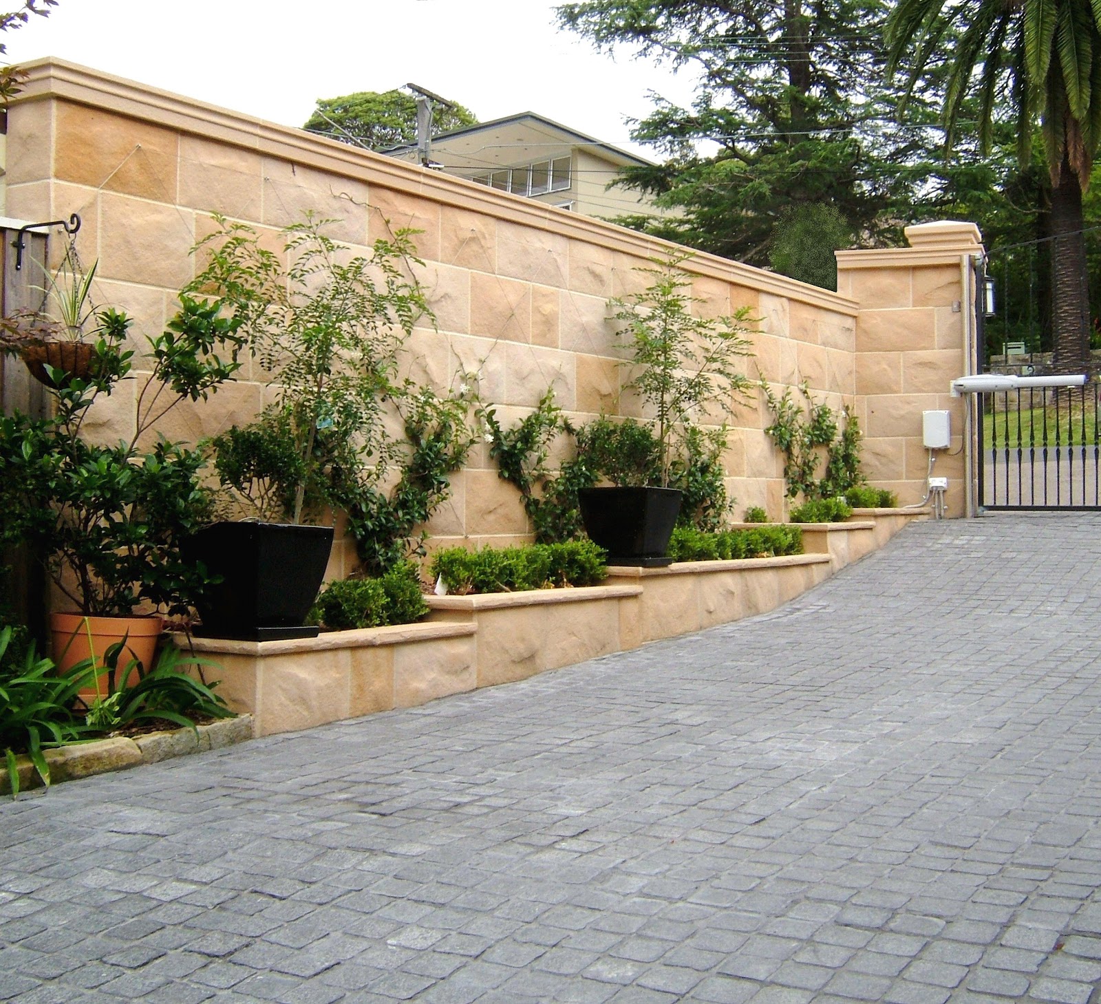 Home of Stone: Sandstone Fence Adds Character