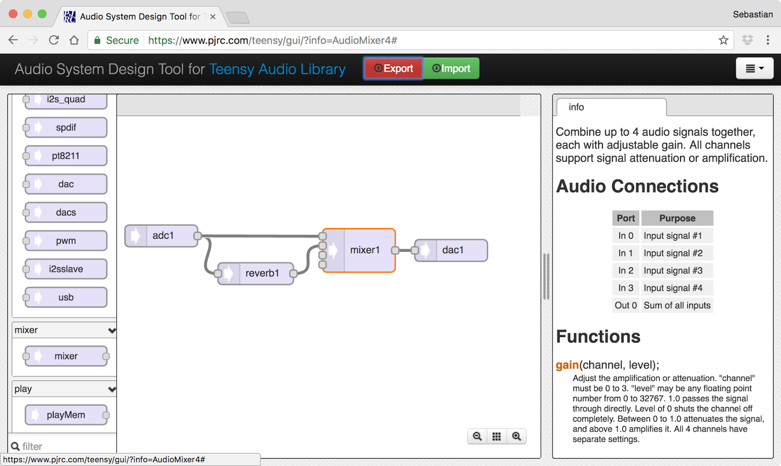 little-scale: Teensy 3.6 Basics: Audio Library Audio Effects