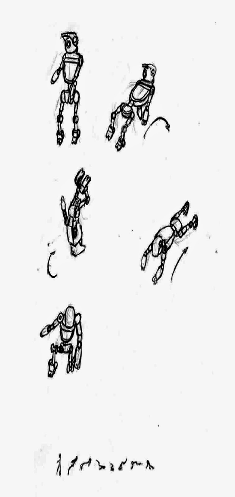 Advanced animation: Robot knock back cycle research and development