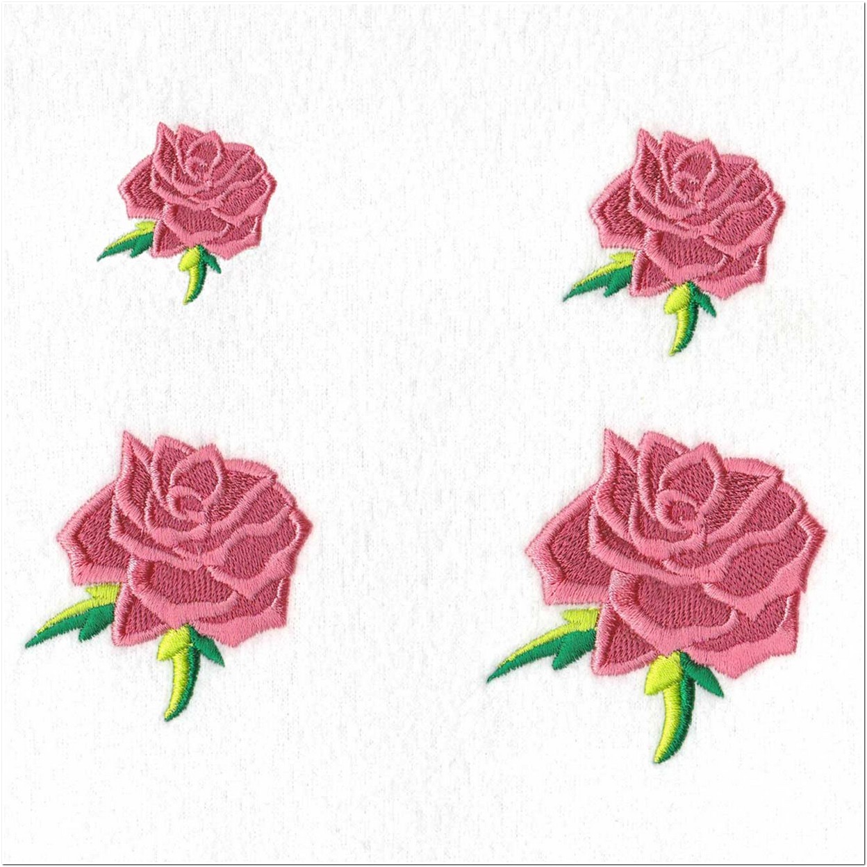 10 Motif Bordir Bunga Mawar Paling Keren