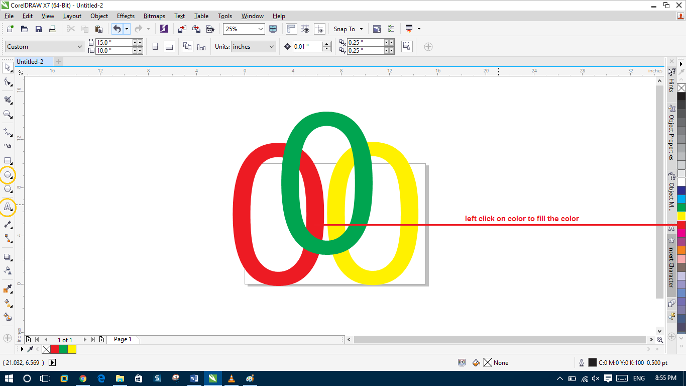 How to Create Olympic Logo Inside Corel Draw? | 21 EXPERT