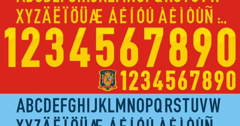 Spain 2012 font
