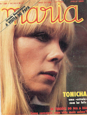 Clube de Fãs: Tonicha: capa de revista