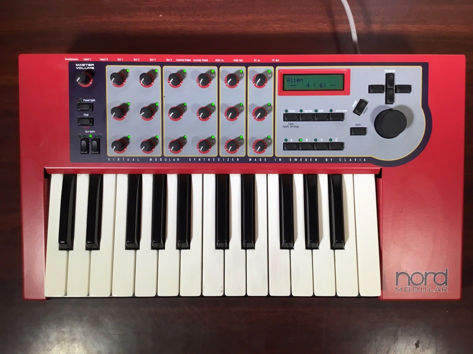 MATRIXSYNTH: Nord Modular G1 Synthesizer SN 21041873