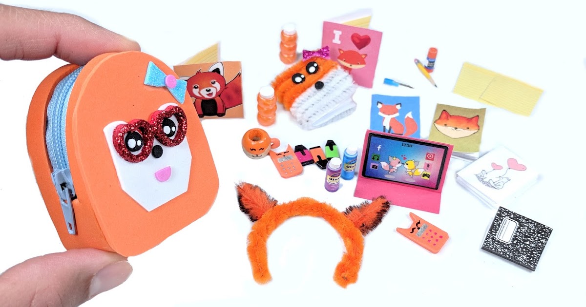 Rainbow Tinkle's World: Eek! More Fun Mini School Supplies - 11 DIY Fox ...