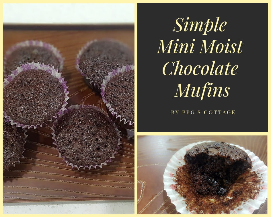 RECIPE FOR EASY MINI MOIST CHOCOLATE MUFFINS 迷你松软巧克力玛芬食谱