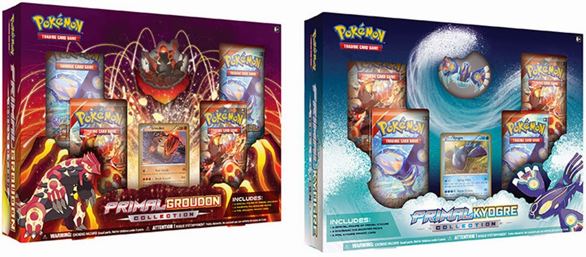 Novas coleções: "Groudon Collection" e "Kyogre Collection"