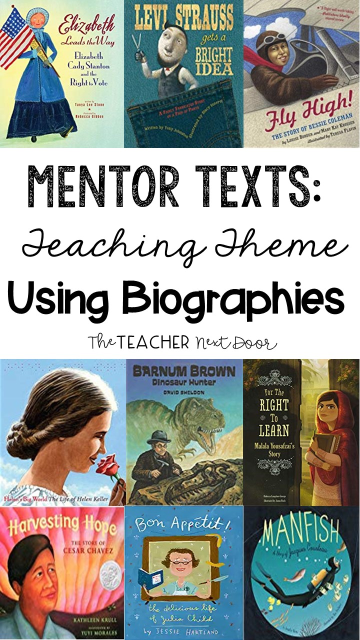 How to Use Biographies to Teach Theme | Upper Elementary Snapshots