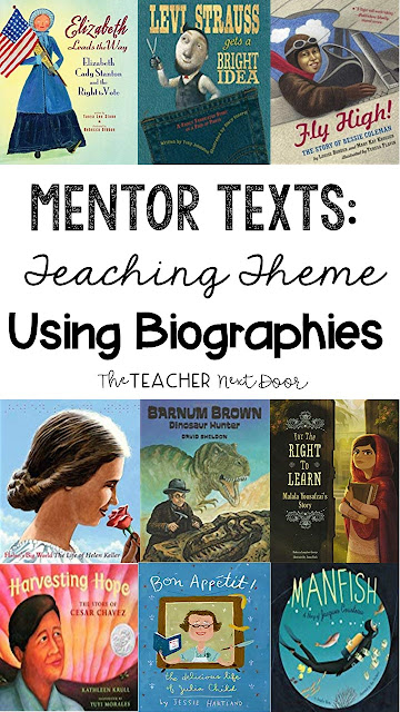 How to Use Biographies to Teach Theme | Upper Elementary Snapshots