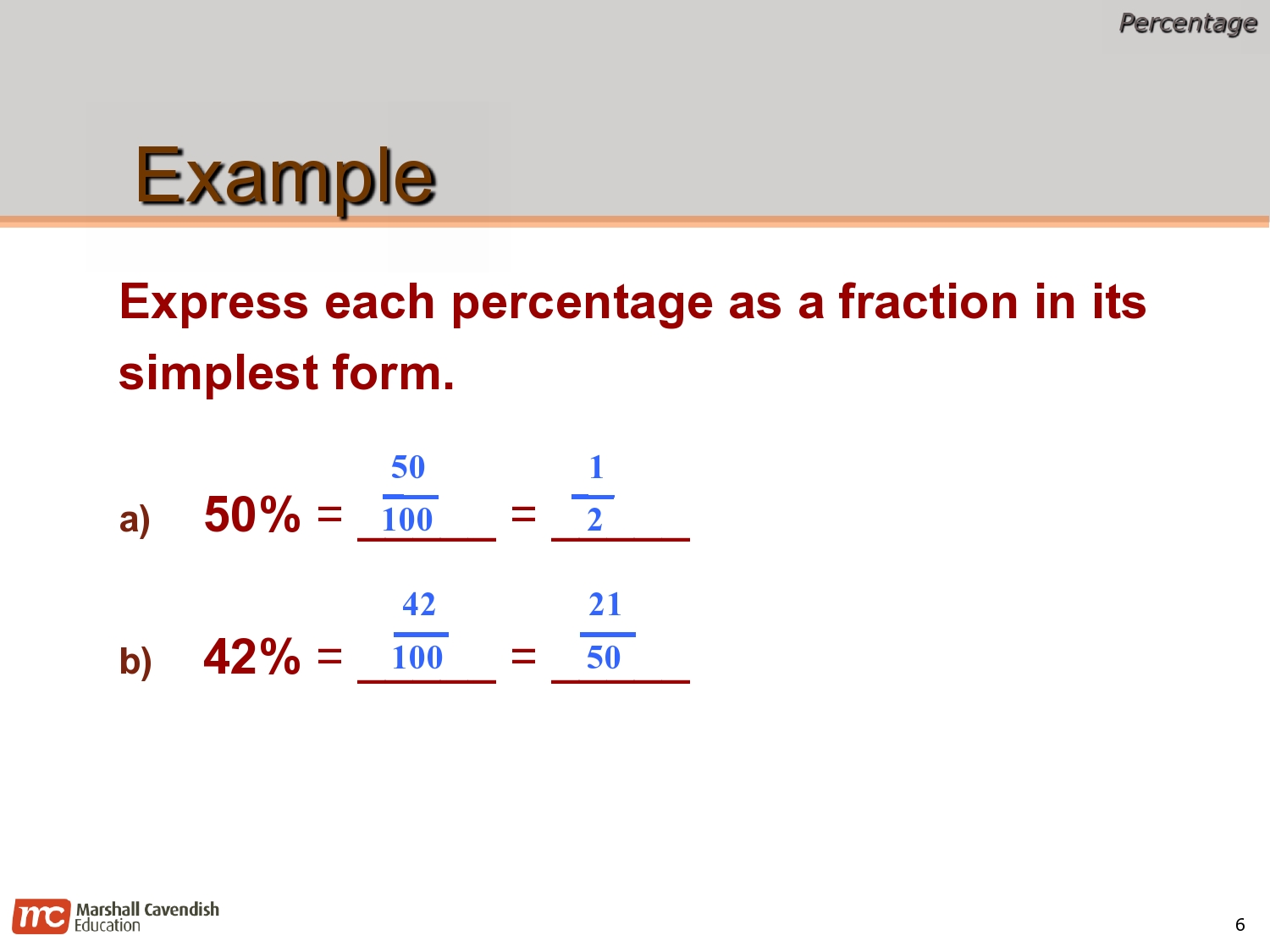 EDP 2013 Primary 6 Fabulous: Math Revision Notes: Percentage (Term 3)