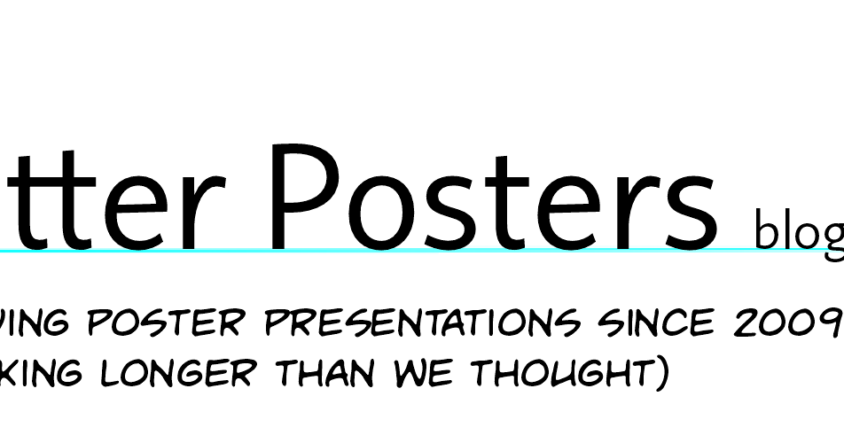 Better Posters: Better Posters Twitter account is back