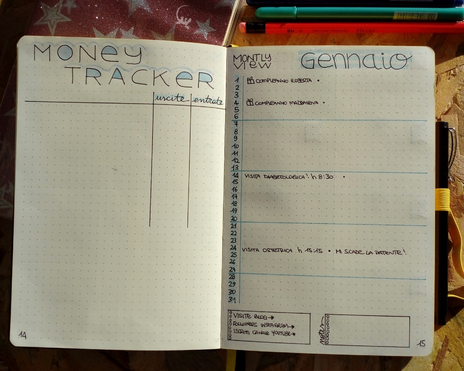 Bullet journal • Plan with me gennaio 2019 | Cartolelya