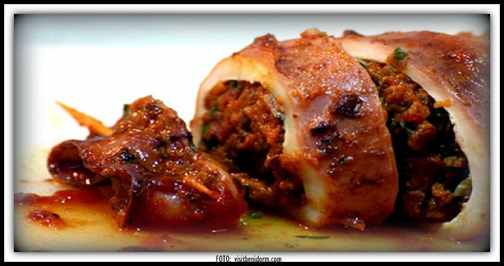 Calamars farcits. - La Cuina i el Menjar Alacantí