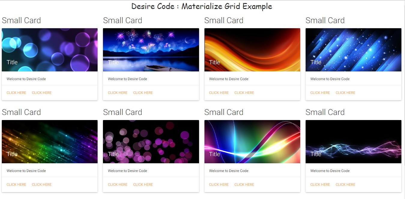 Responsive Image Grid using Materialize CSS ~ Desire Code Responsive Image Grid using Materialize CSS ~ Desire Code