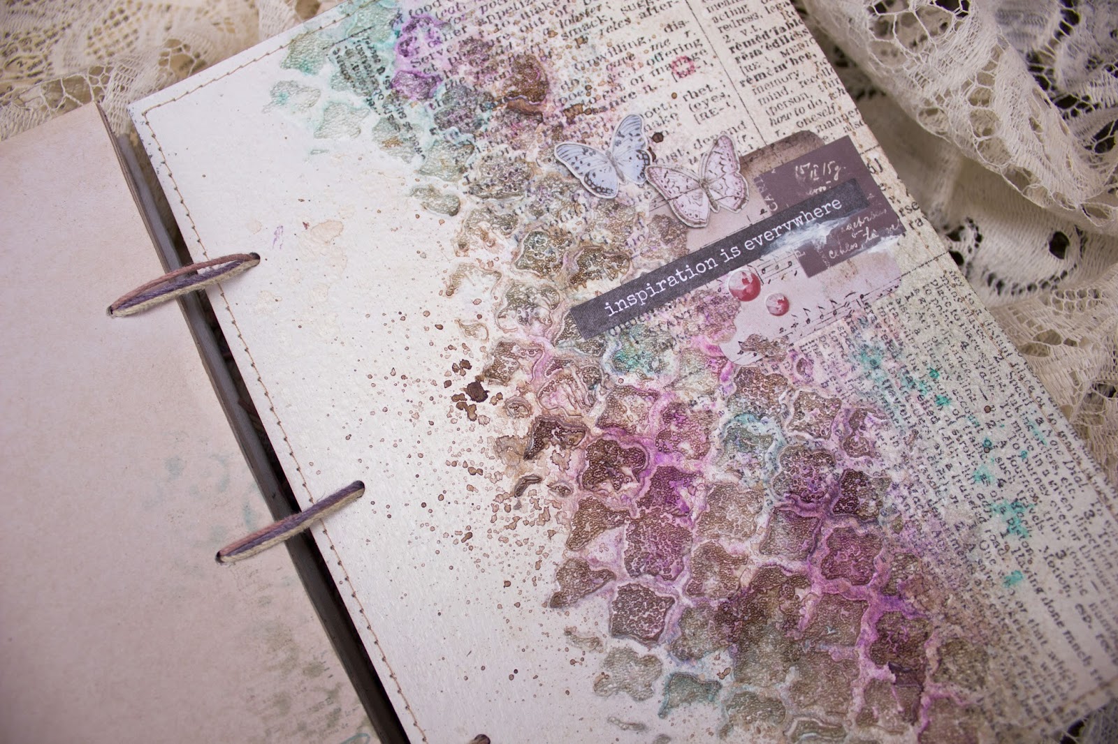 Elena Morgun: Mixed-media notebook/Микс-медийный блокнот с разделителями