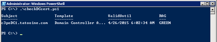 Think Big - with Powershell: Validate Domain Controller certificates - AD Think Big - with Powershell: Validate Domain Controller certificates - AD