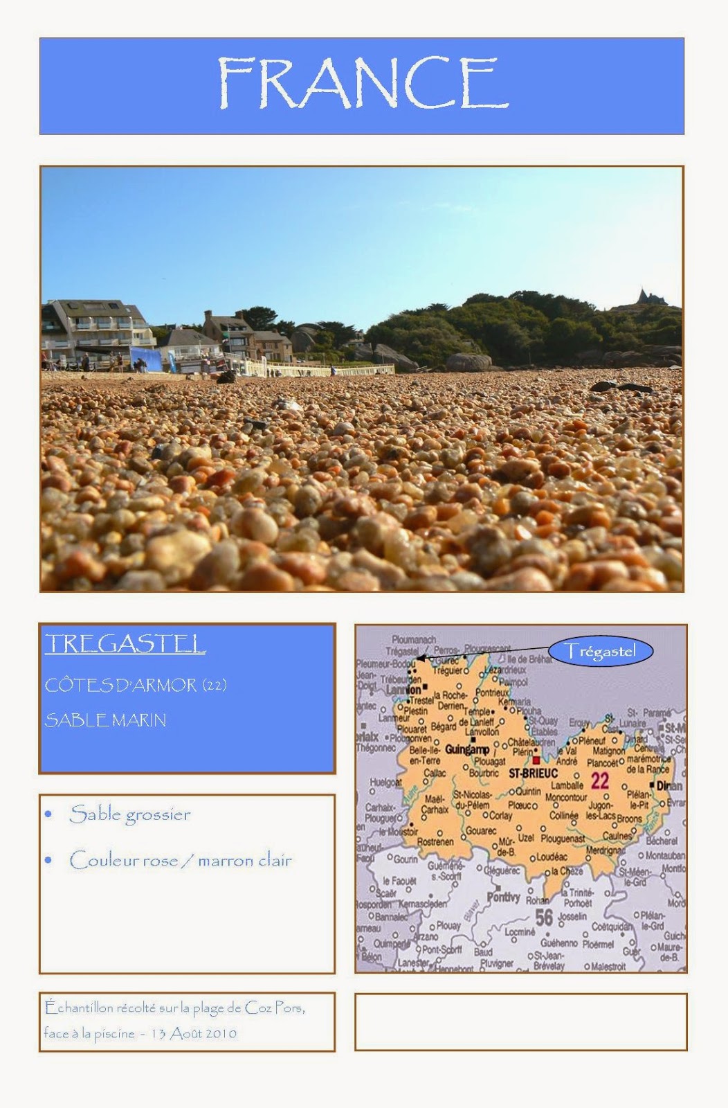 Ma collection de sable: FRANCE