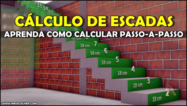 Como fazer Cálculo de Escadas, passo-a-passo!
