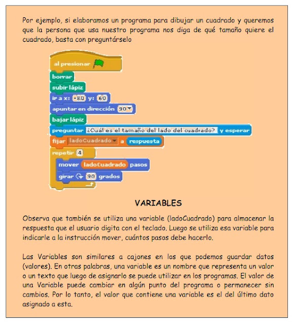 Aprendo con Robótica: Conceptos de Scratch