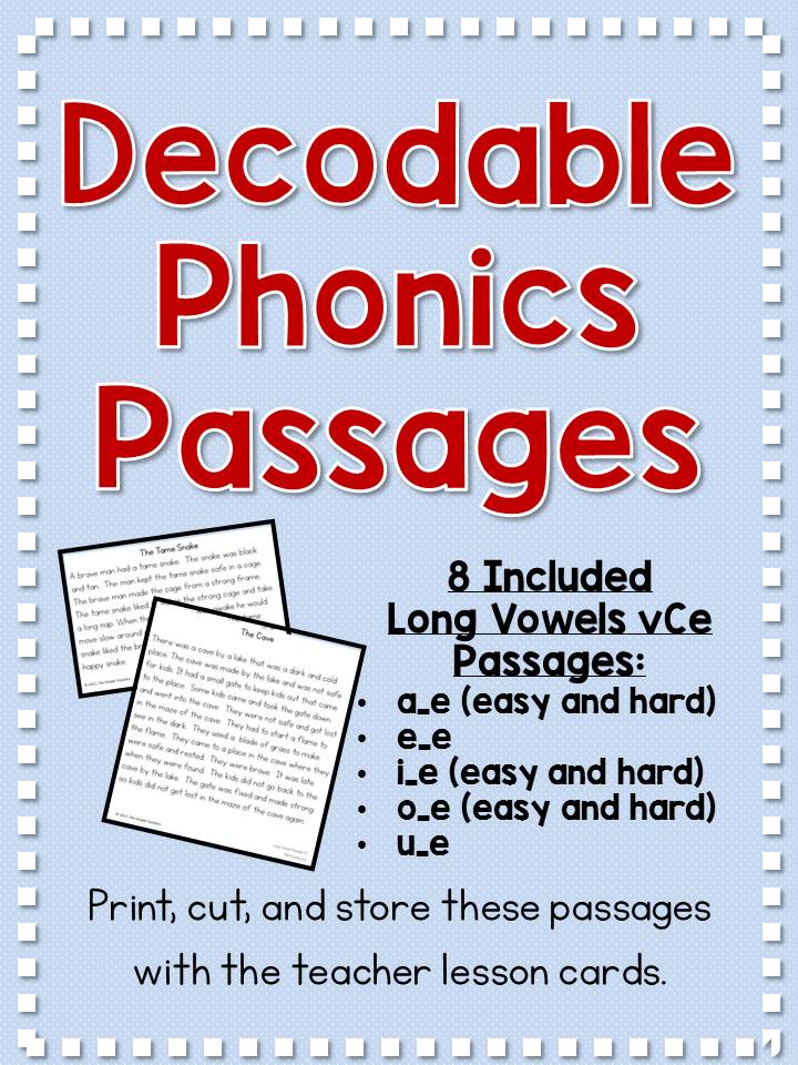 The Simple Teachers: More Phonics Lessons and Decodable Passages! Long ...