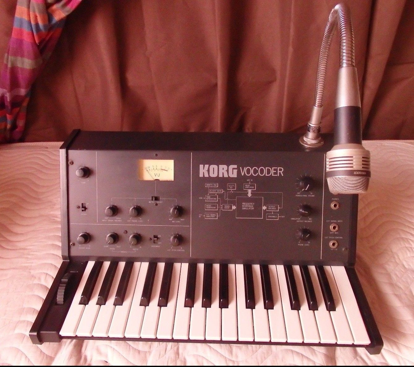 MATRIXSYNTH: Vintage KORG Vocoder with Microphone VC-10 SN 161577