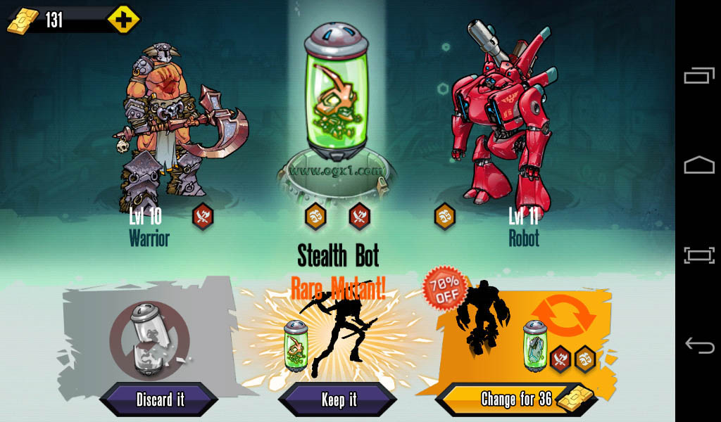 Stealth Bot - Mutants: Genetic Gladiators Cross Breed