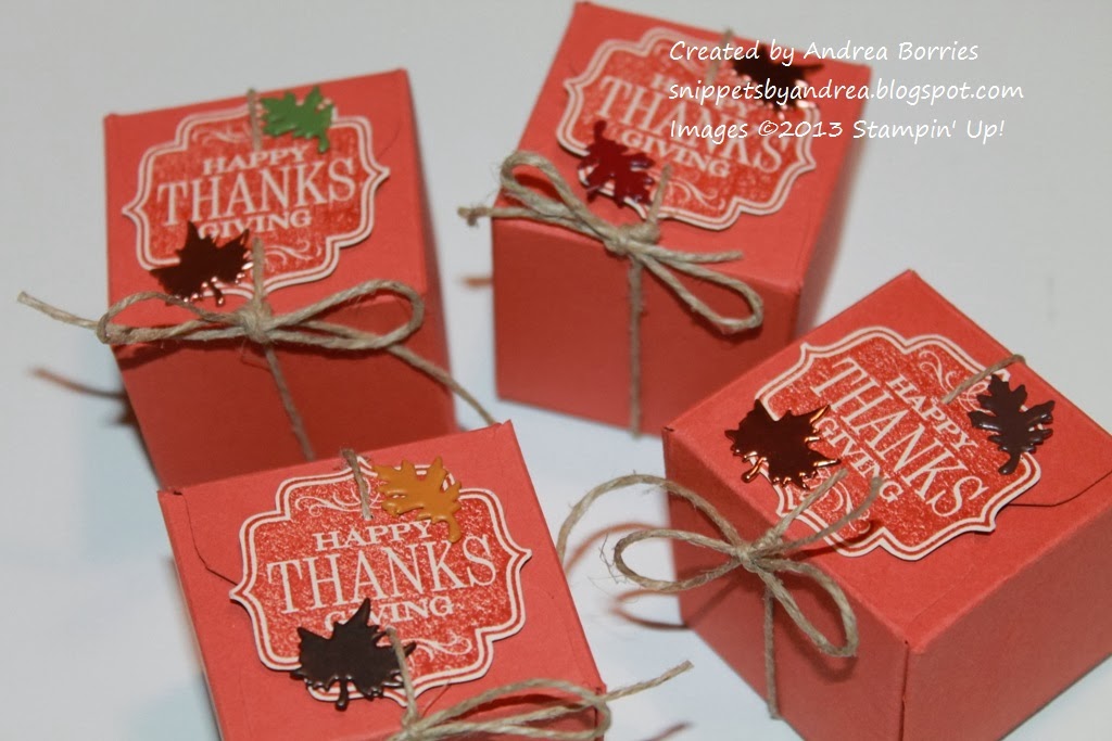 Snippets: Mini Thanksgiving boxes Snippets: Mini Thanksgiving boxes