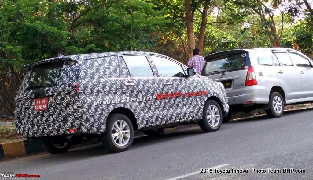 2015 Next Generation Toyota Innova spied in India - Automobile Planet
