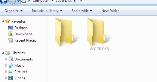 BEST METHOD TO CREATE A FOLDER WITHOUT NAME IN PC/LAPTOP | VKC TRICKS