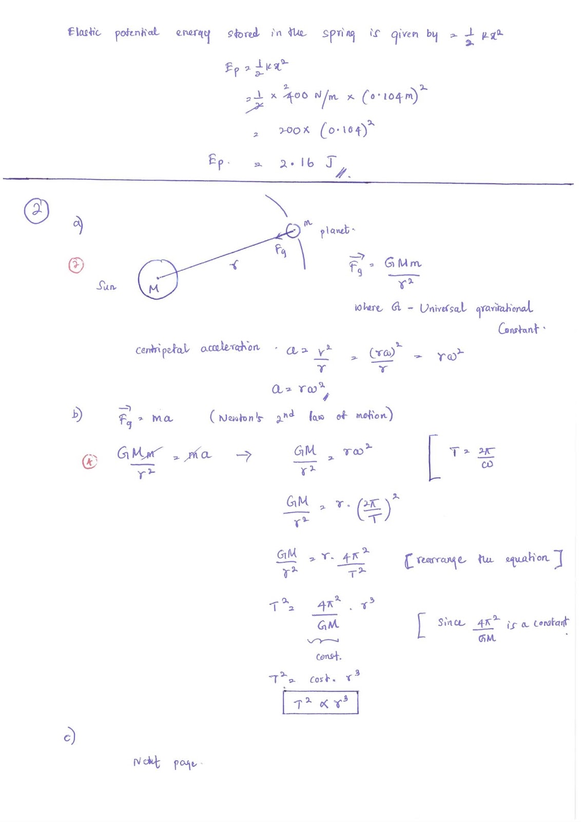 Lecture Notes in Physics : Model Answers: Friction, Rotational motion ...