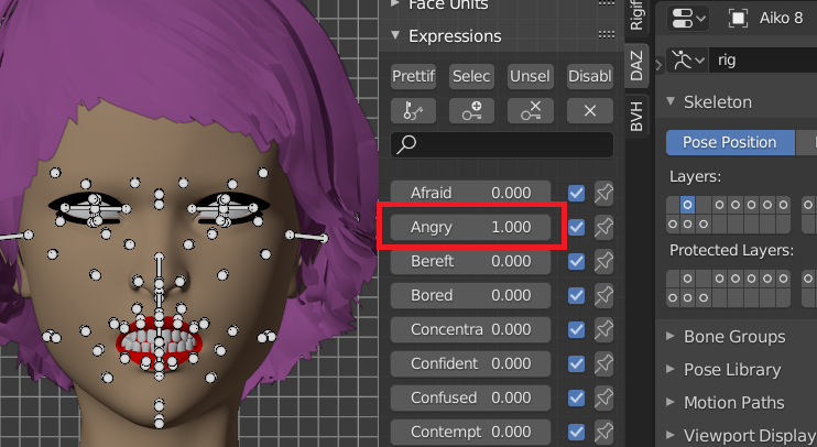 Diffeomorphic: Rigging Section