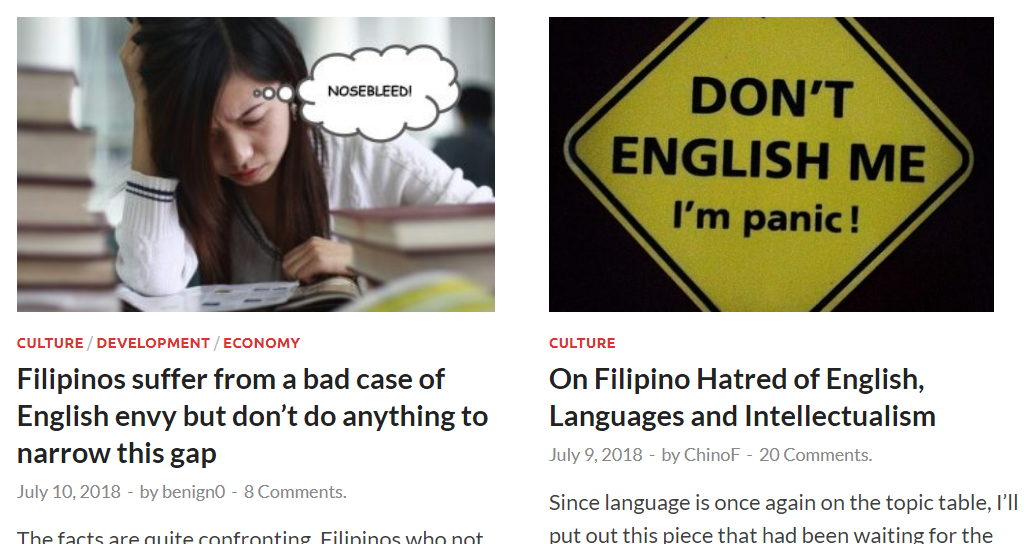 "Nosebleed, Don't English Me, I'm Panic"