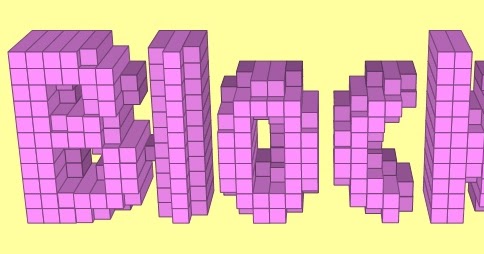Text Effect Tutorials: A stylized 3D mosaic text logo effect