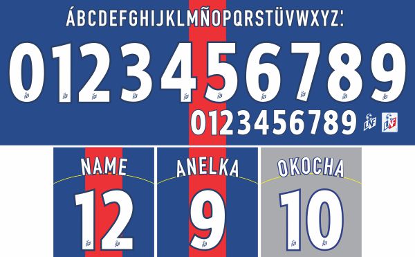 PSG 1997-2000 font