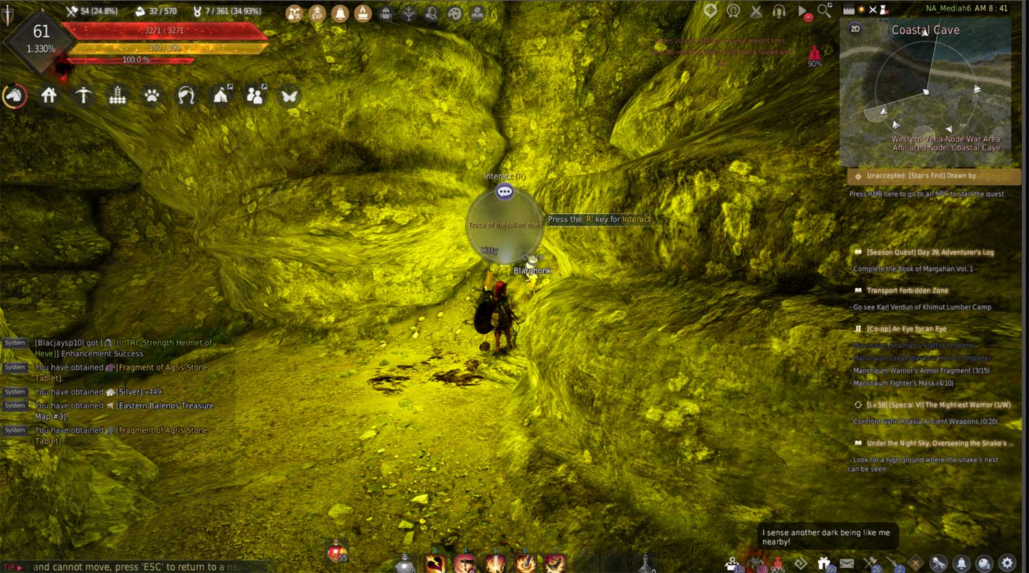 Black Desert Online: Where is the hidden place in coastal cave for the book of margahan chapter 3?