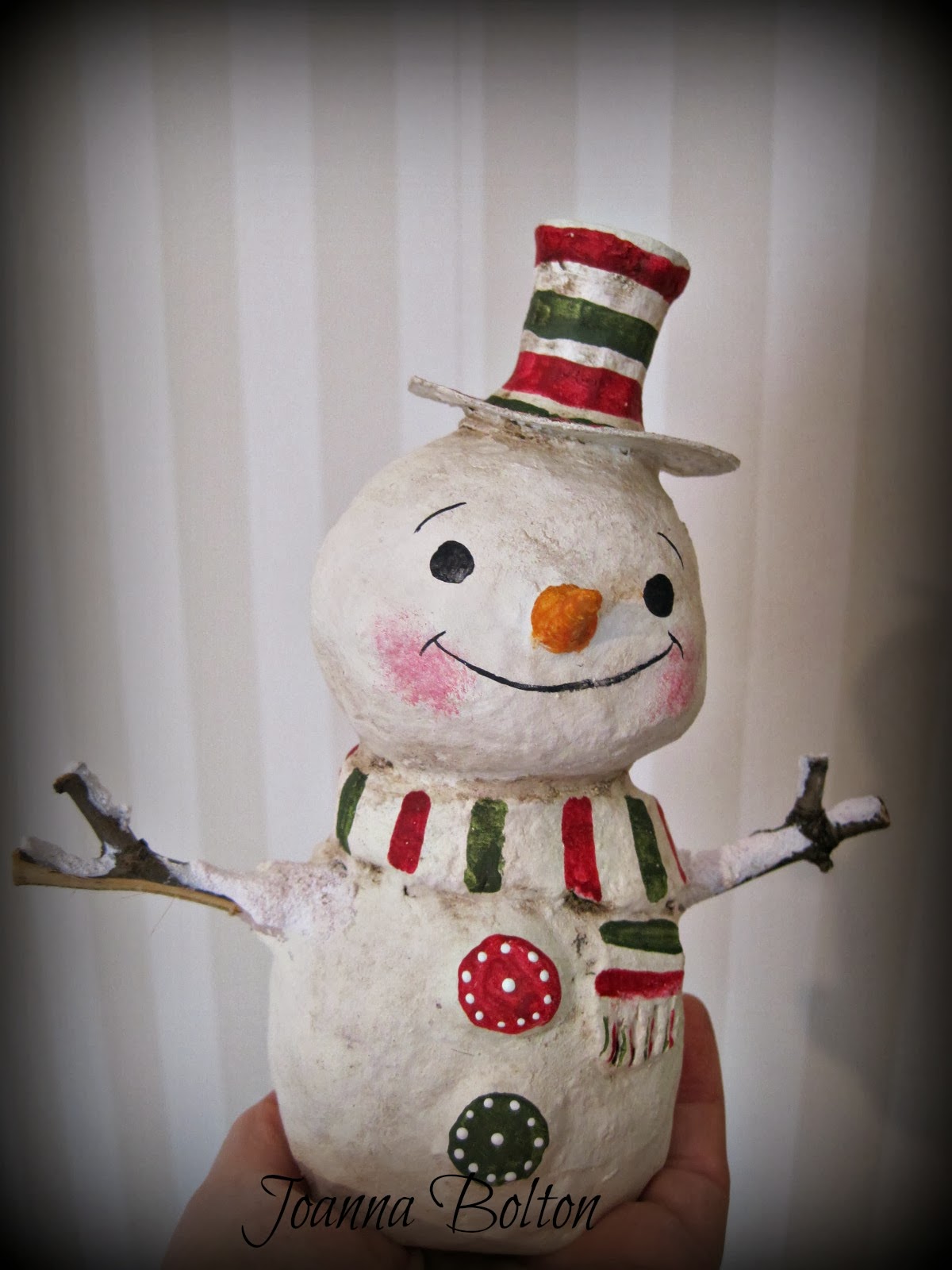 joanna-bolton: Folk art snowman