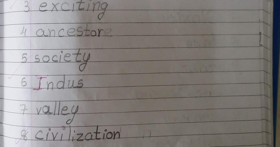 Class 3 EVS notebook work of Beginning Of Time