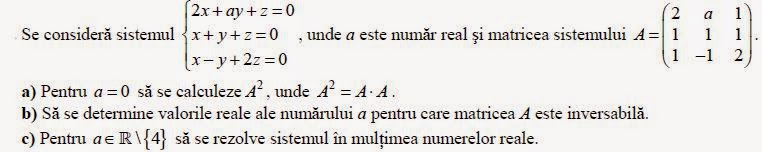 Probleme rezolvate de algebră - M2: Algebra - Sisteme de ecuații liniare