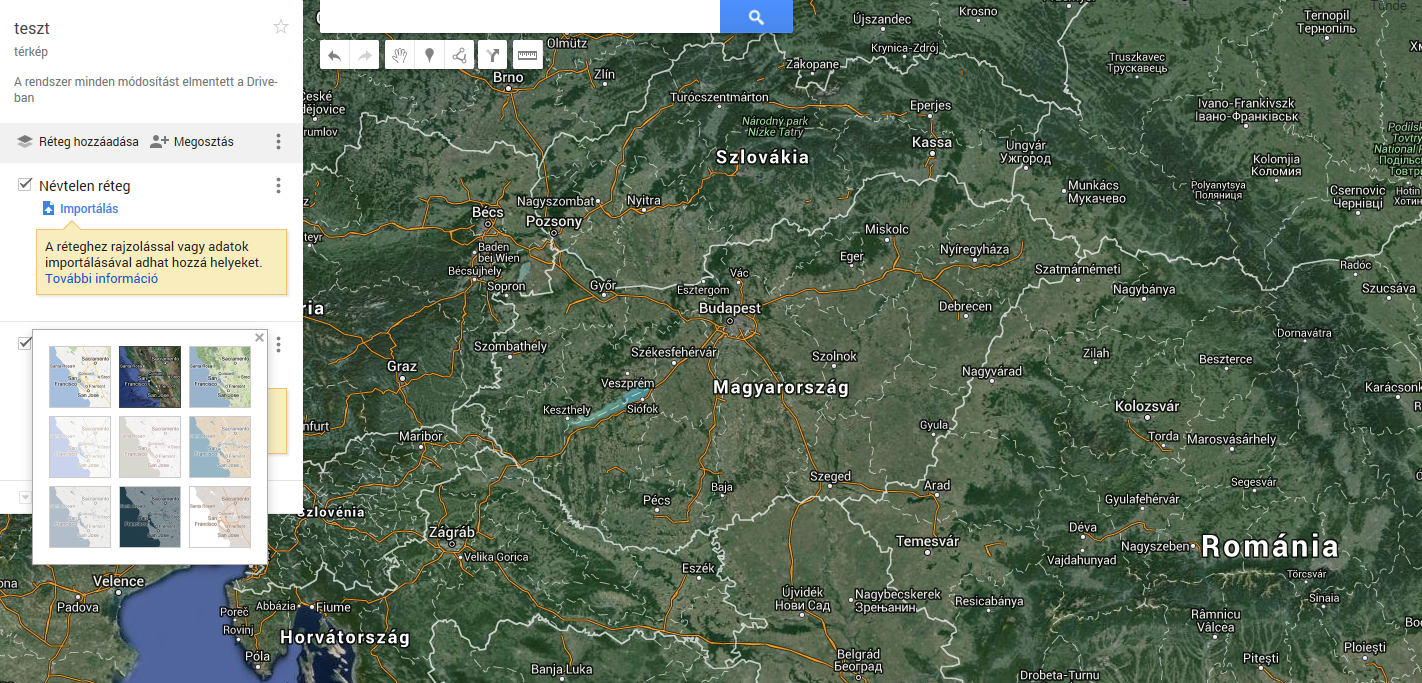 Ingyenes technológia az oktatásban: My Map - térképek építése