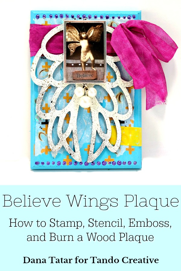 Believe Wings Plaque - Tando Creative