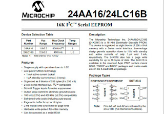 SergoBlock: Техническая спецификация 24AA16/24LC16B