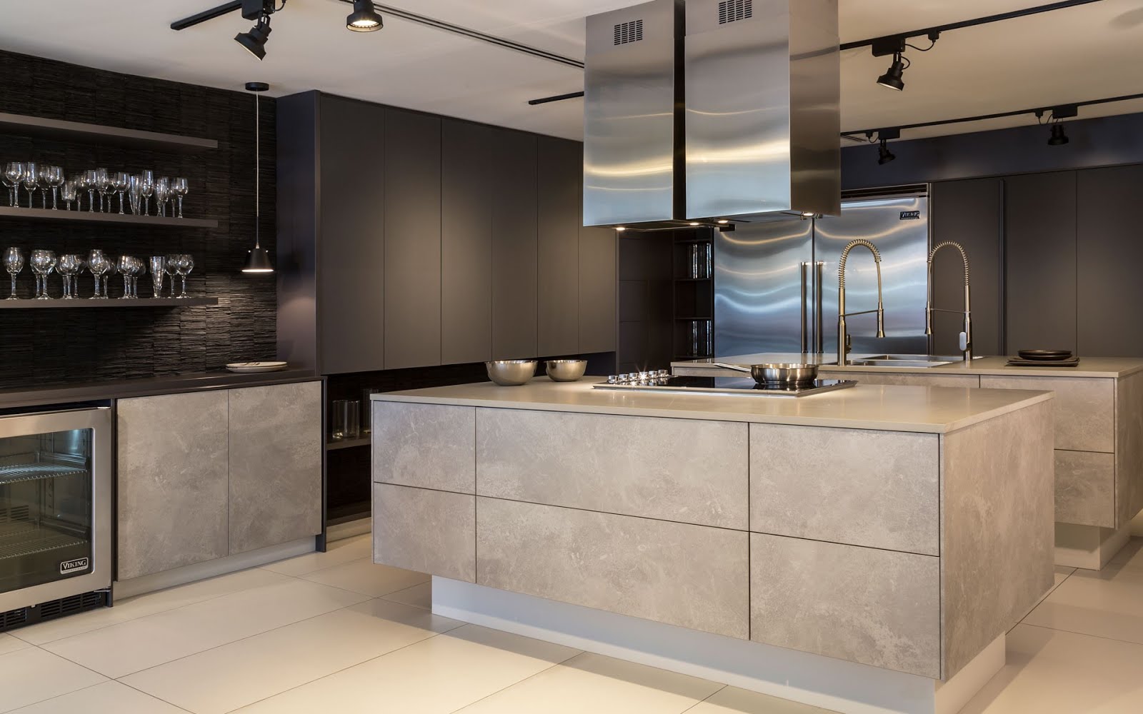 Construindo Minha Casa Clean: Cozinhas com Móveis sem Puxador - Tip On ...