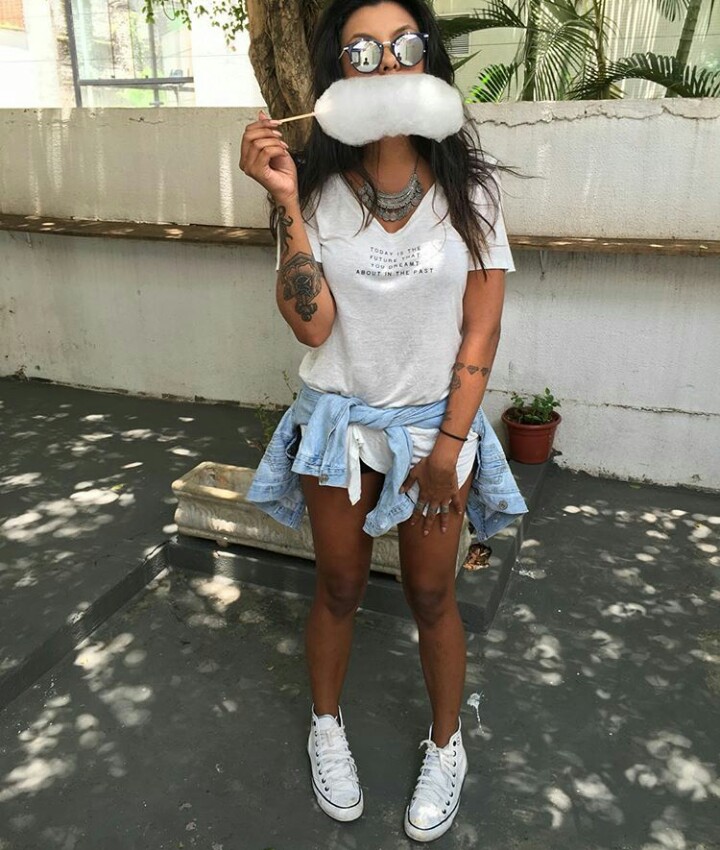 Look para show de Rap (hip-hop) - Deborah Gomes